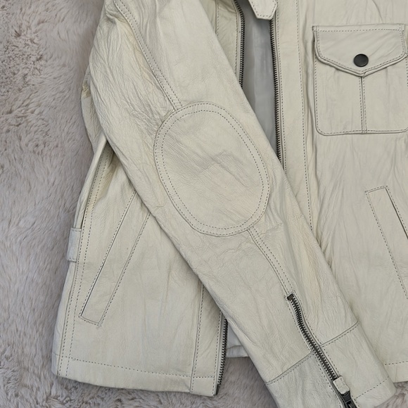 Urban Behavior | Jackets & Coats | Urban Behavior White Genuine Leather ...